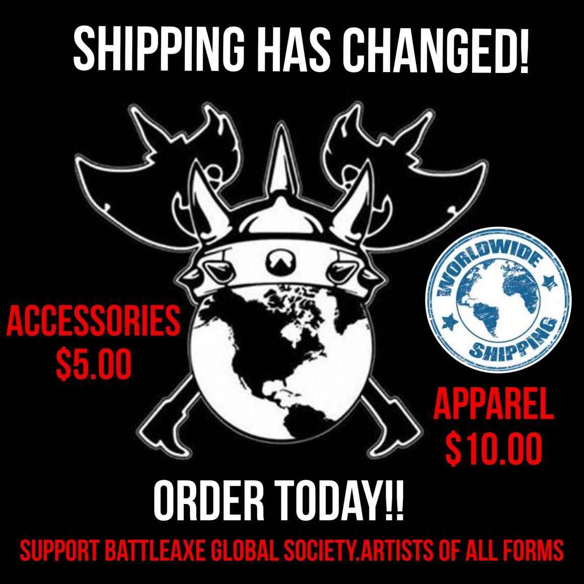 Bax Global Store Shipping Change! – Battle Axe Global